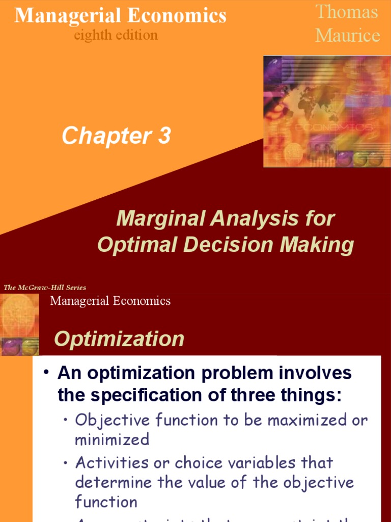 Marginal Analysis For Optimal Decision Making: Eighth Edition | PDF | Marginal Cost ...