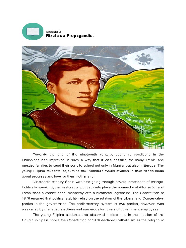 Lesson 1 - Rizal As Propagandist | PDF | Philippines | Propaganda