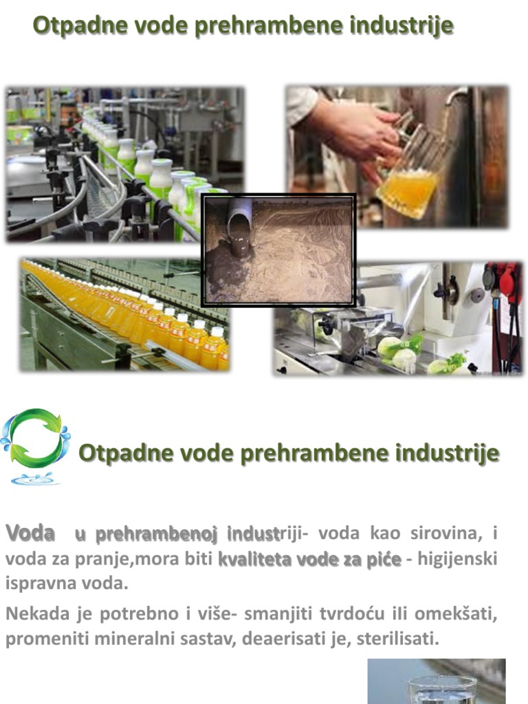 Otpadne Vode Prehrambene Industrije | PDF