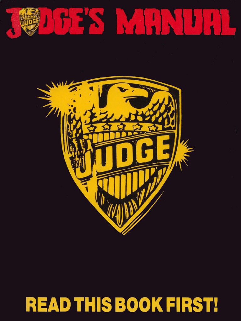 Judge Dredd RPG - Judges Manual | PDF
