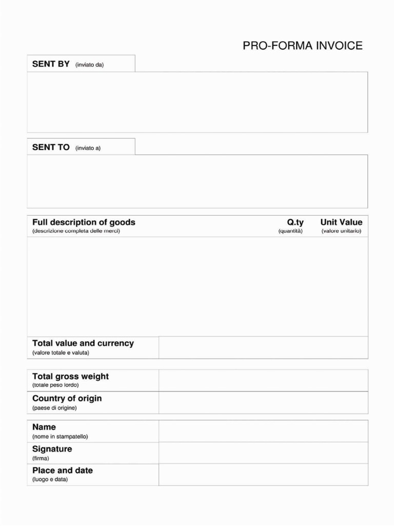 Fattura Pro-Forma 2 1 | PDF