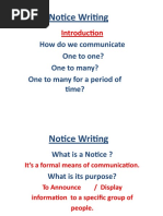 Notice Writing For Class 7 | PDF