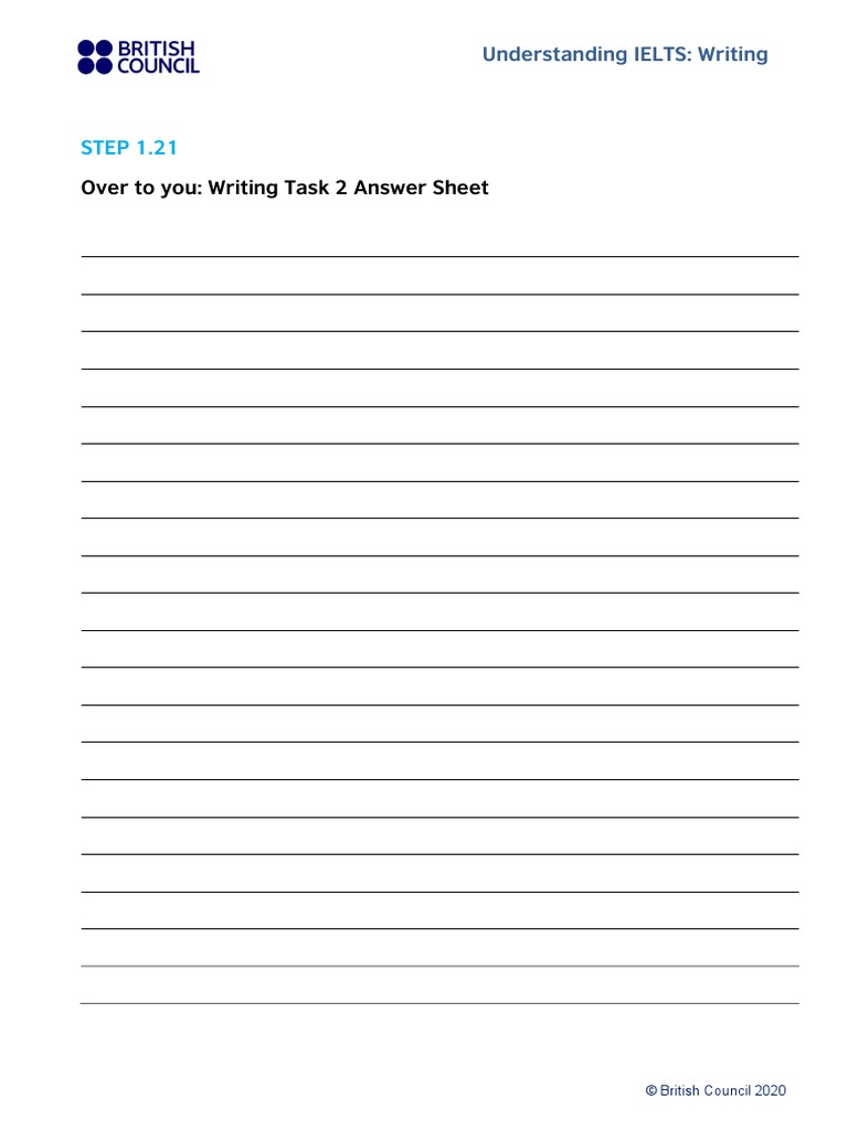 Task 2 Answer Sheet | PDF