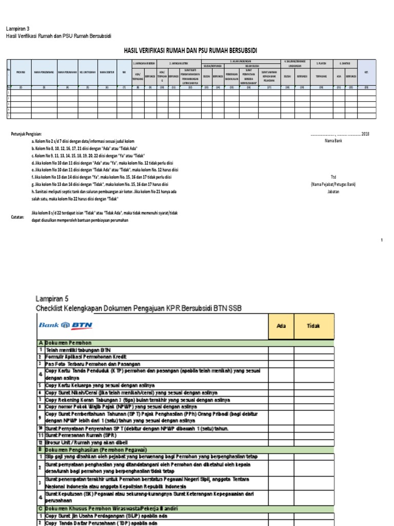New Form KPR SSB | PDF