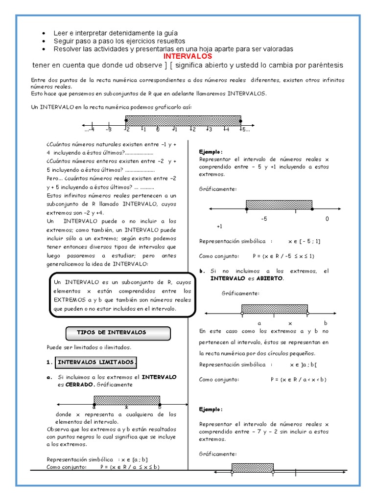 Enseñanza de Intervalos Grado 11 | PDF | Intervalo (Matemáticas) | Lógica matemática