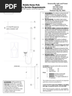 Meralco Guidelines For Customer Owned Poles | PDF | Lumber | Concrete