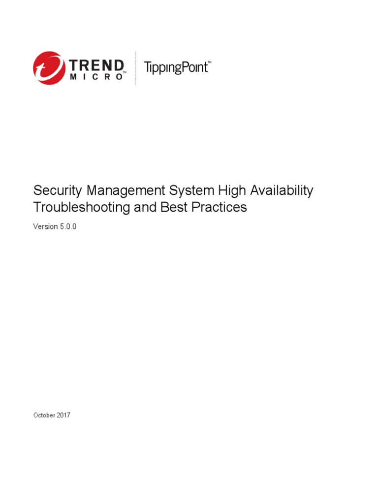 Trend Micro TippingPoint Security Management System (SMS) High ...