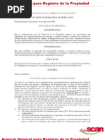 Costos Registro Propiedad 2025 | PDF | Ley de Propiedad | Ley común