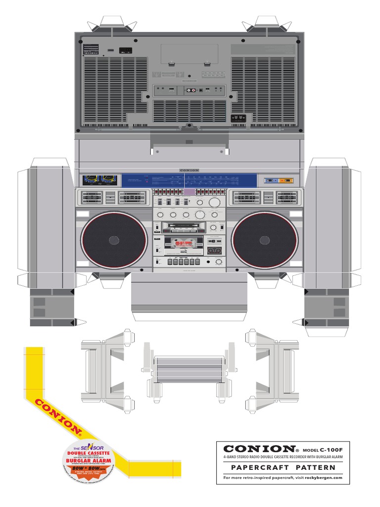 Conion C-100F - Papercraft - V1.0 | PDF | Business