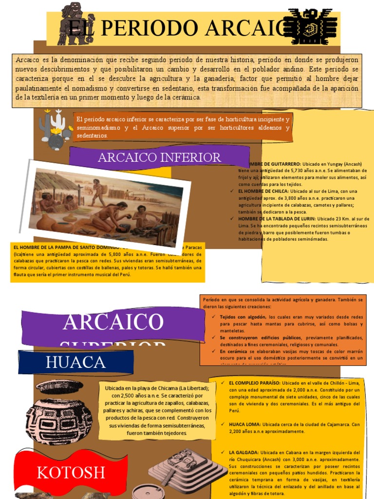 Características del Período Arcaico | PDF | Agricultura | Ganadería