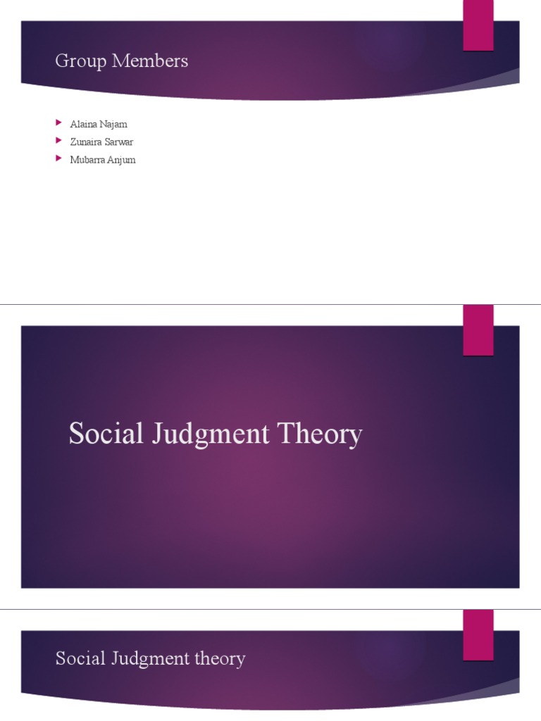 SJT - Social Judgement Theory | PDF | Career & Growth