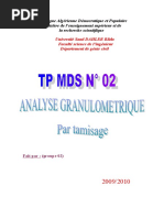 TP Analyse Granulometrique Par Tamisage | PDF | Grandeur physique | Science