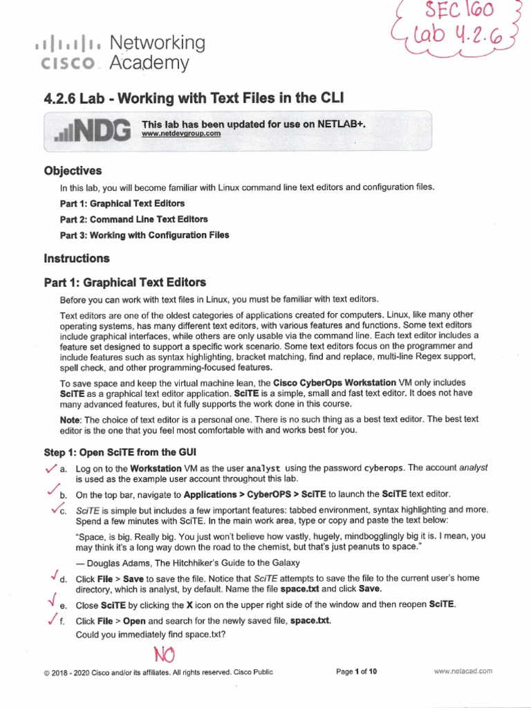 Lab 4 - 2 - 6 Completed | PDF