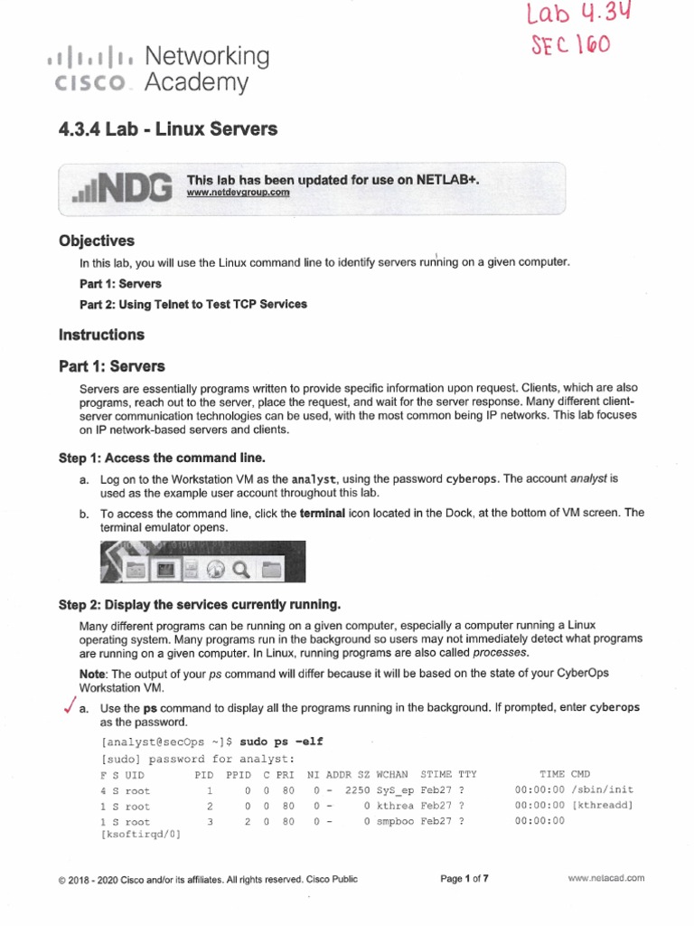 Lab 4 - 3 - 4 Completed | PDF