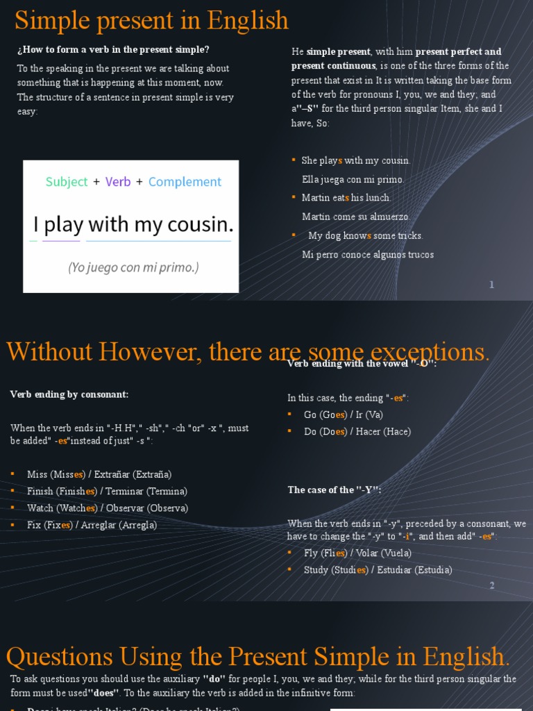 Present Simple - Preposition of Time | PDF | Syntax | Linguistic Typology