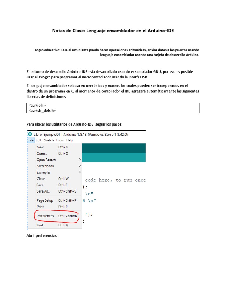 Notas de Clase - Arduino Inline Assembler - Parte1 | PDF | Lenguaje ensamblador | Compilador