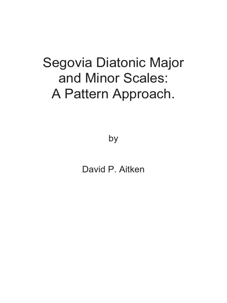 Segovia Diatonic Scale Patterns | PDF