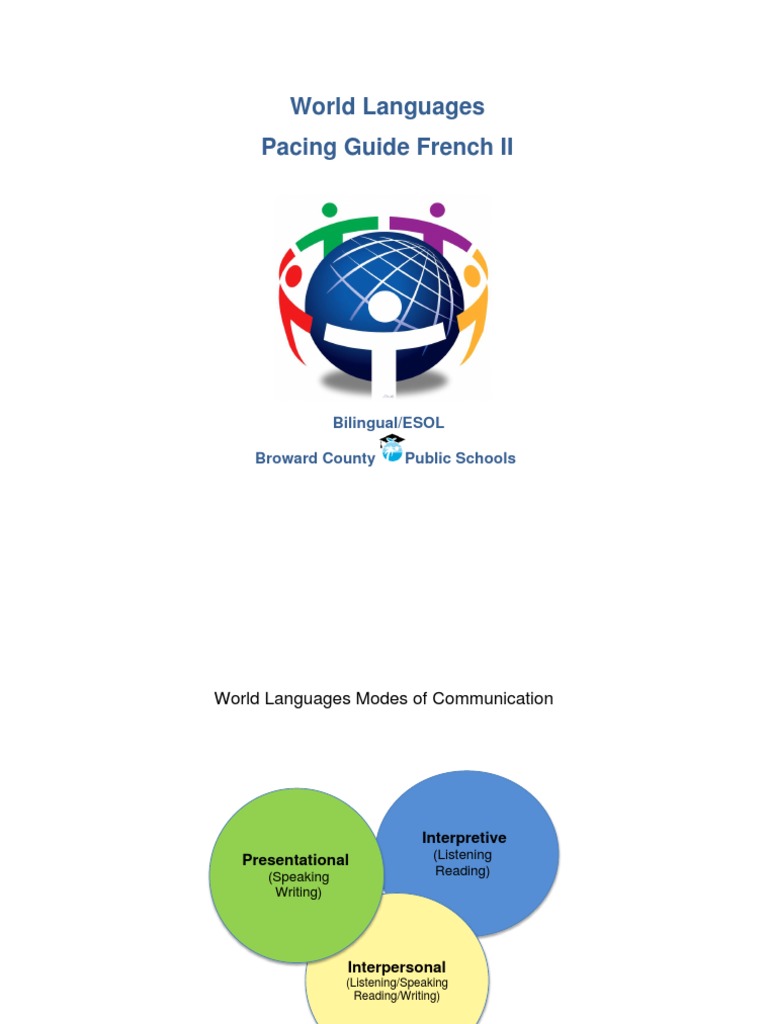 Pacing Guide French 2 (v2) - 2 | PDF | Project Based Learning | Communication