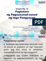 Activity Sheet - Pagsusunod-Sunod NG Pangyayari | PDF