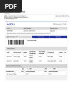 Indigo Boarding Pass Sample | PDF