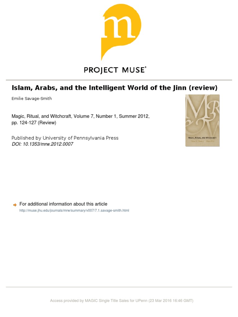 Jinn in Islamic Folklore and Culture | PDF | Jinn | Angel