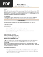 Political Resume Sample | PDF | English As A Second Or Foreign Language ...