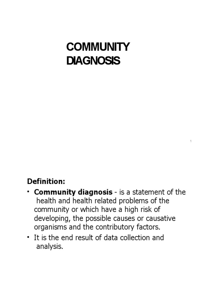 Community-Diagnosis Reference | PDF | Community | Leadership