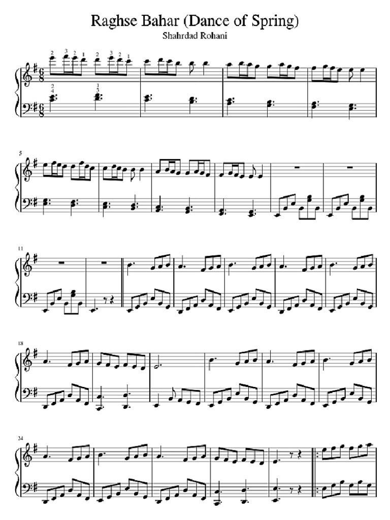 Dance of Spring - Shahrdad Rohani | PDF