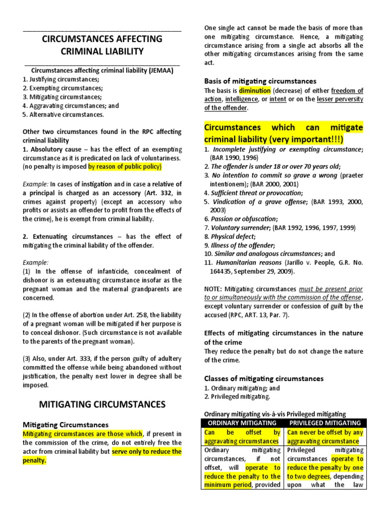 Session 4 (Mitigating Circumstances) | PDF | Plea | Mitigating Factor