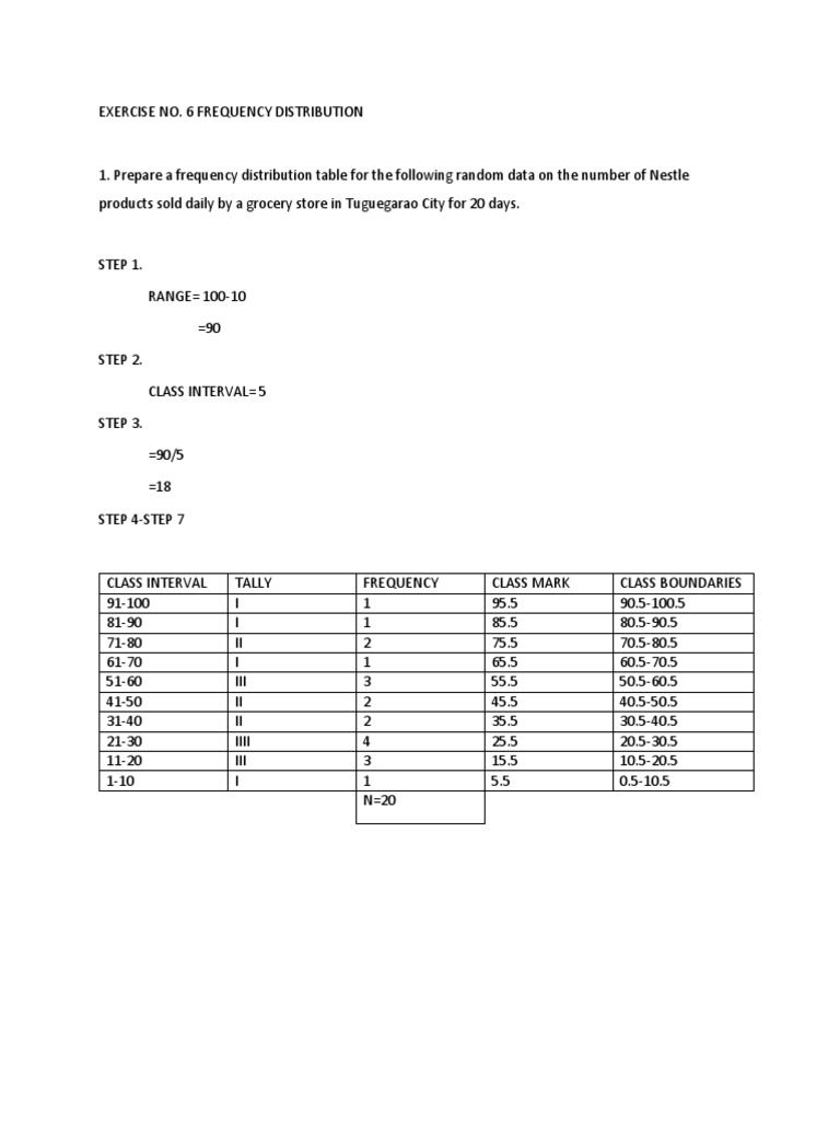 Frequency Distribution | PDF | Applied Mathematics | Statistics