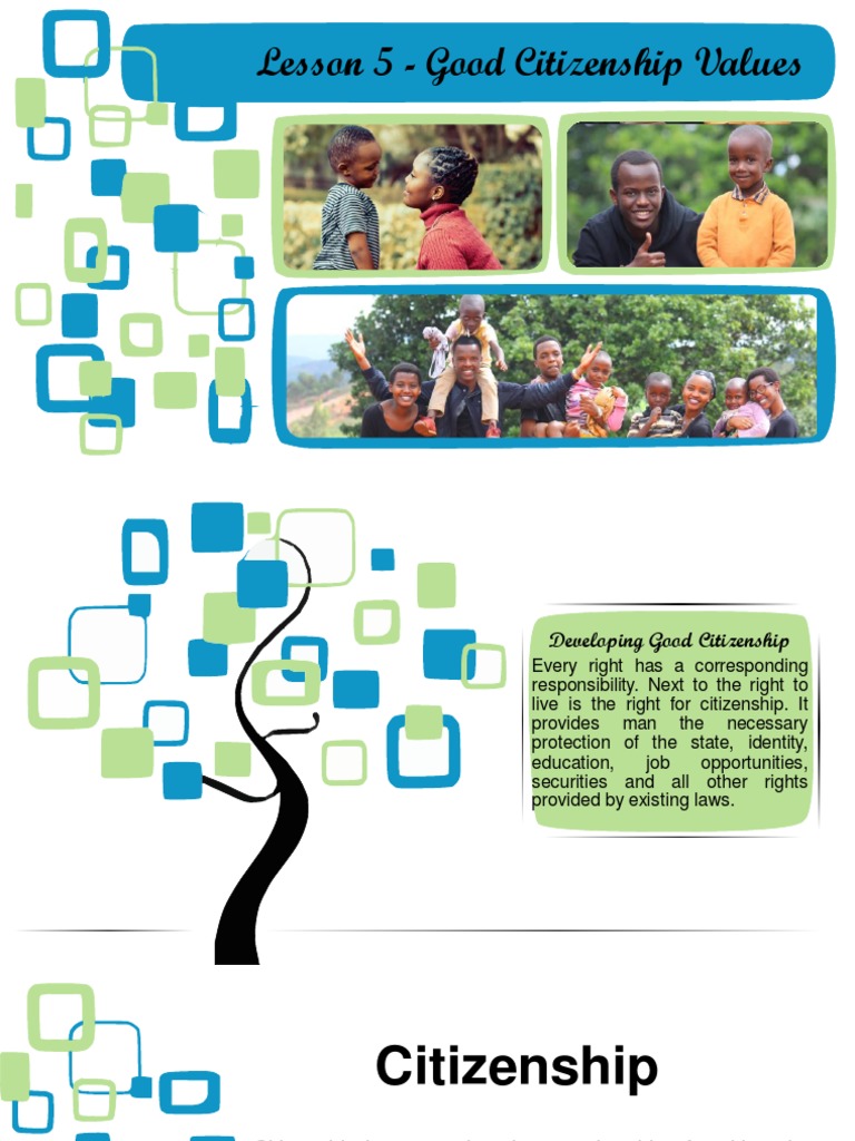 Lesson 5 - Good Citizenship Values | PDF | Loyalty | Citizenship