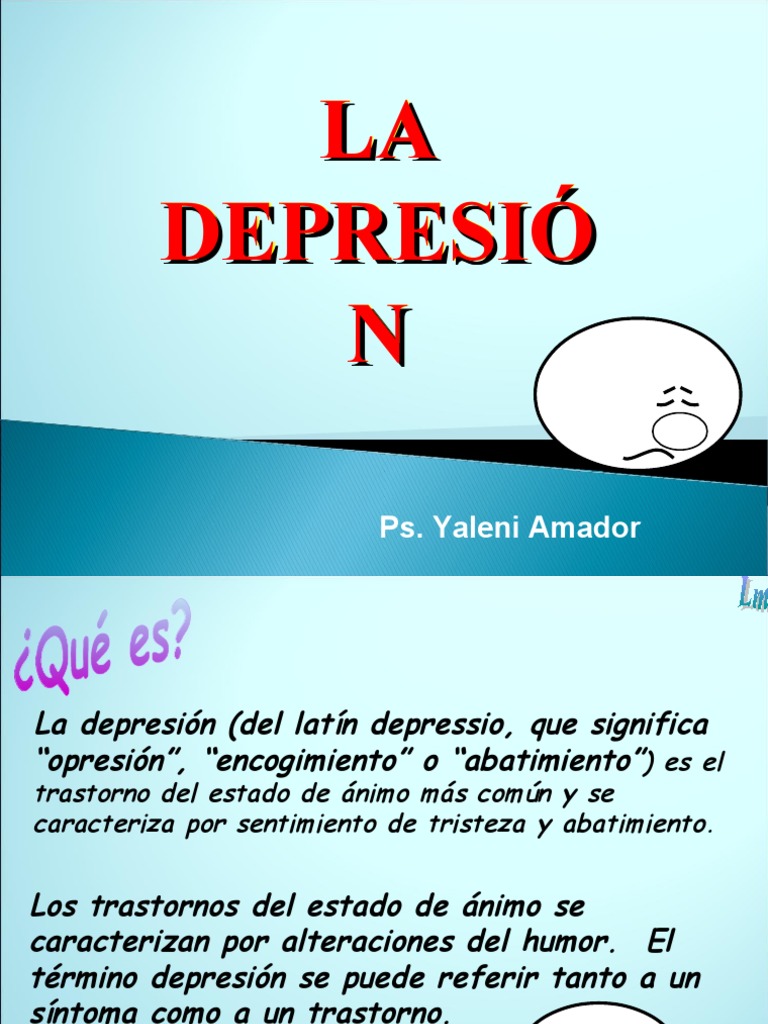 Entendiendo la Depresión: Causas y Tratamientos | PDF | Depresión ...