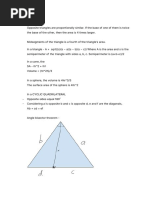 Solid Mensuration Formulas | PDF | Area | Triangle