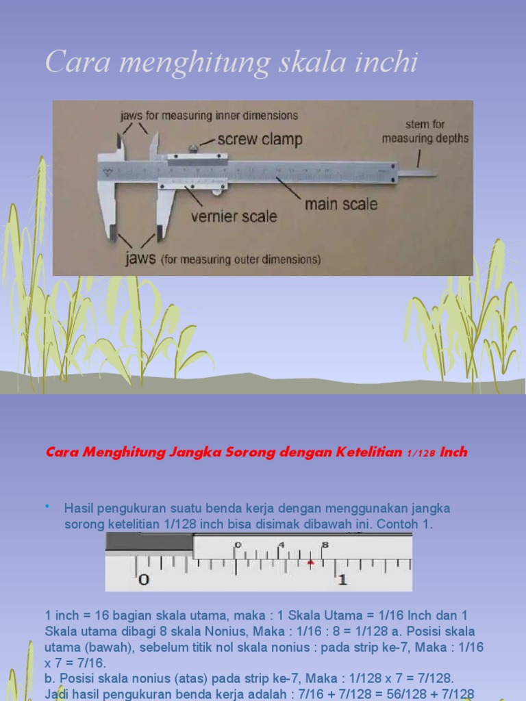 Cara Menghitung Skala Inchi | PDF