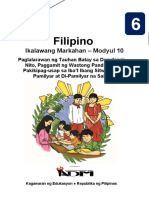 Template SARILING LINANGAN KIT SLK SA FILIPINO Updated | PDF