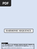 Harmonic Sequences Answers | PDF | Arithmetic Mean | Sequence