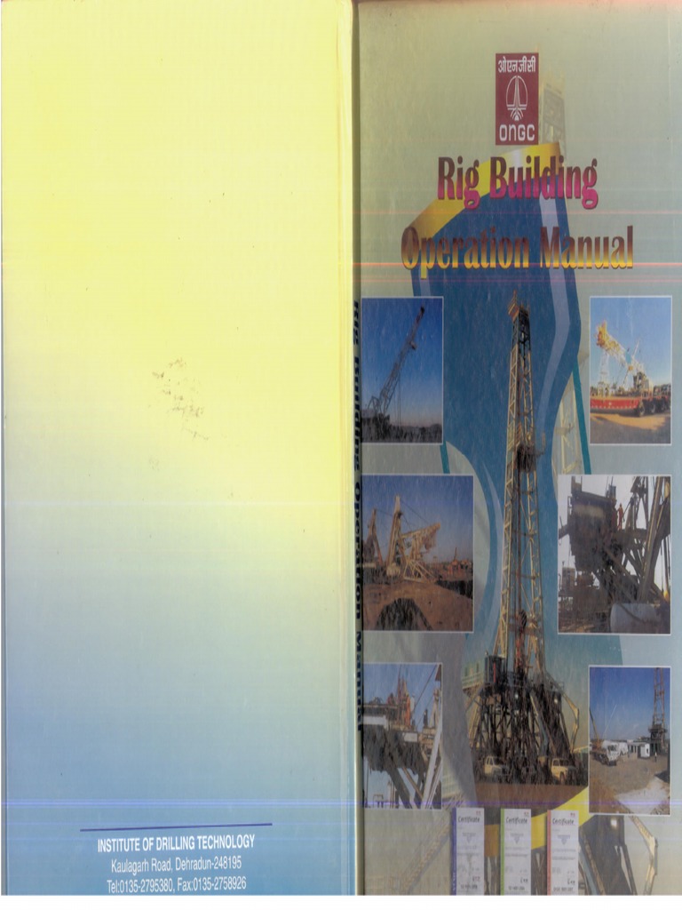 Rig Building Operation Manual ONGC | PDF