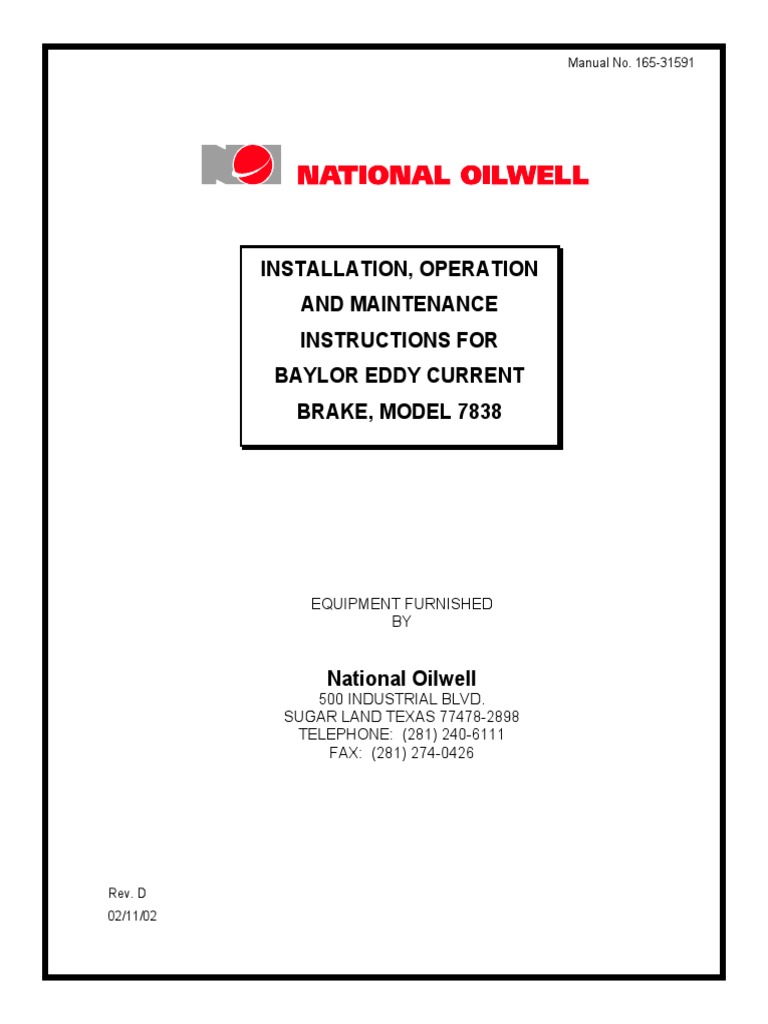 7838 Brake Care and Operation | PDF | Inductor | Physics