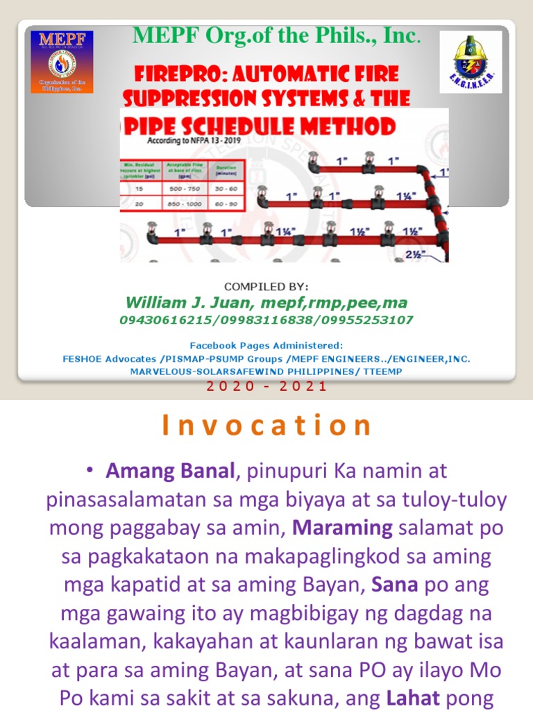 Firepro-Pipe Schedule Method | PDF | Fire Sprinkler System | Valve