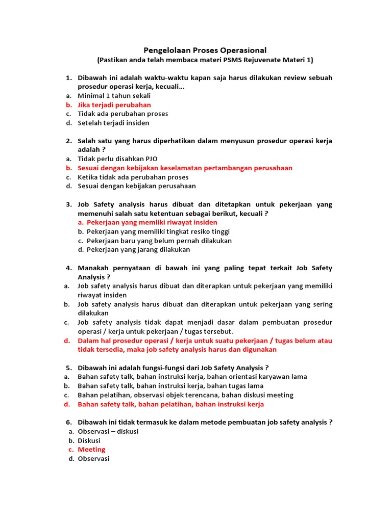 Jawaban Soal-Soal PSMS Rejuvenate | PDF