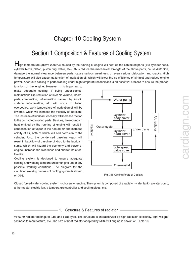 Analyzing the Cooling System of an Automotive Engine | PDF | Thermostat ...