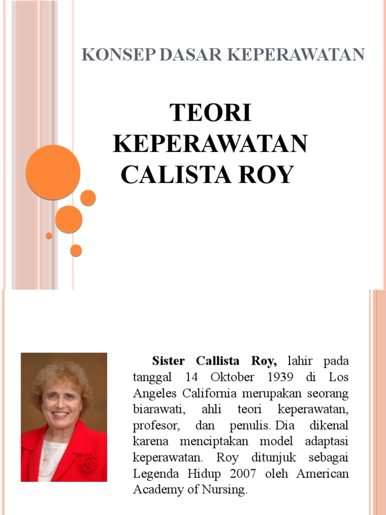 Teori Adaptasi Keperawatan Calista Roy | PDF