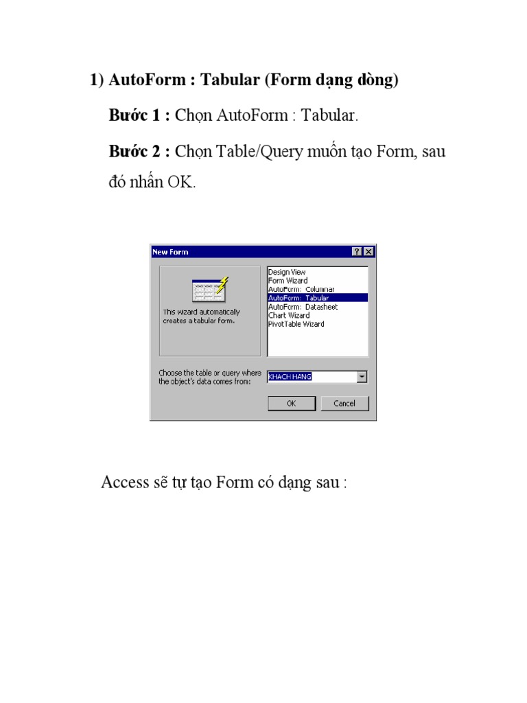 AutoForm Tabular 491187 | PDF