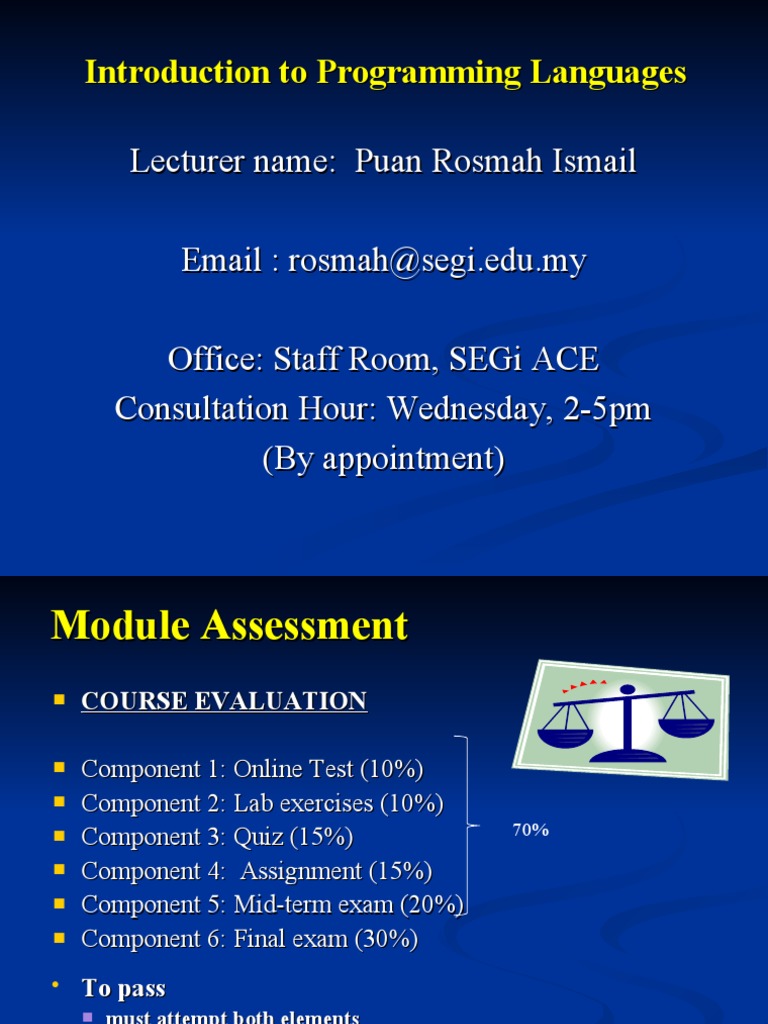 Introduction To Programming Languages | PDF | Java (Programming ...