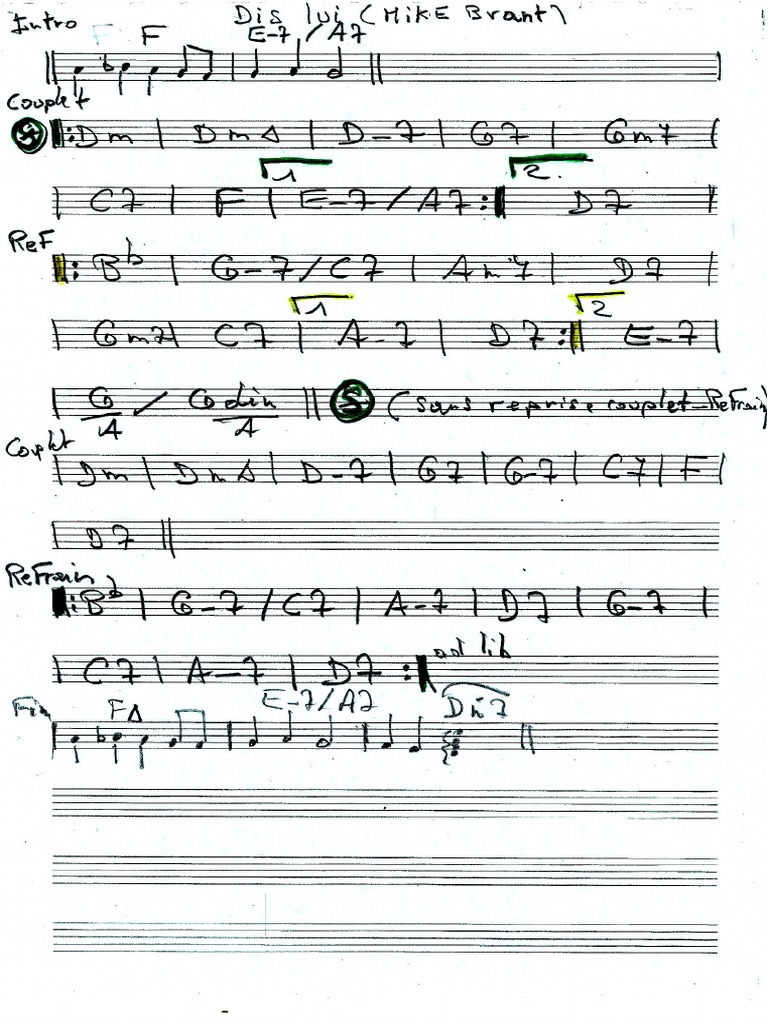 Dis Lui-Mike Brant | PDF