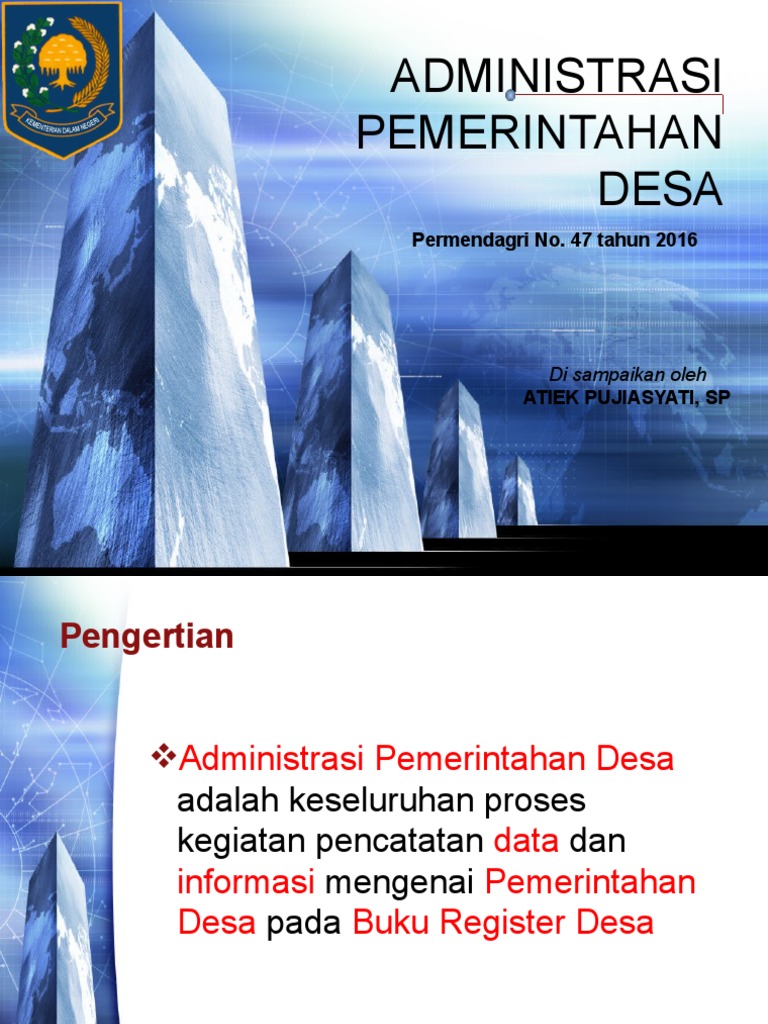 Administrasi Pemerintahan Desa | PDF