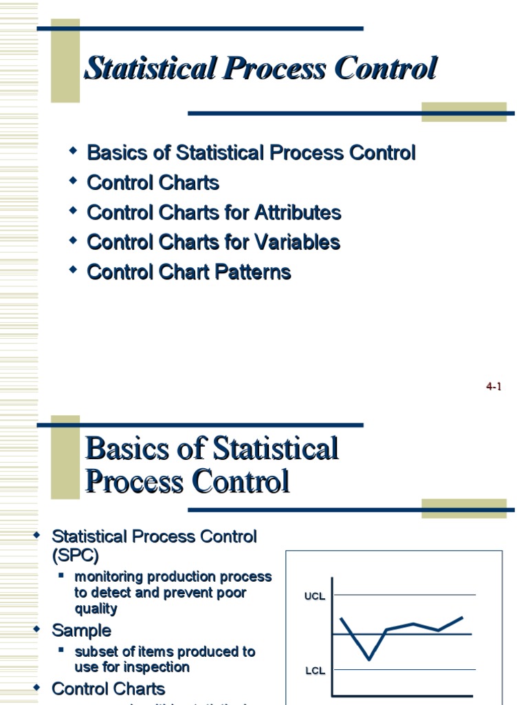 Statistical Process Control (SPC) | PDF | Statistical Theory ...
