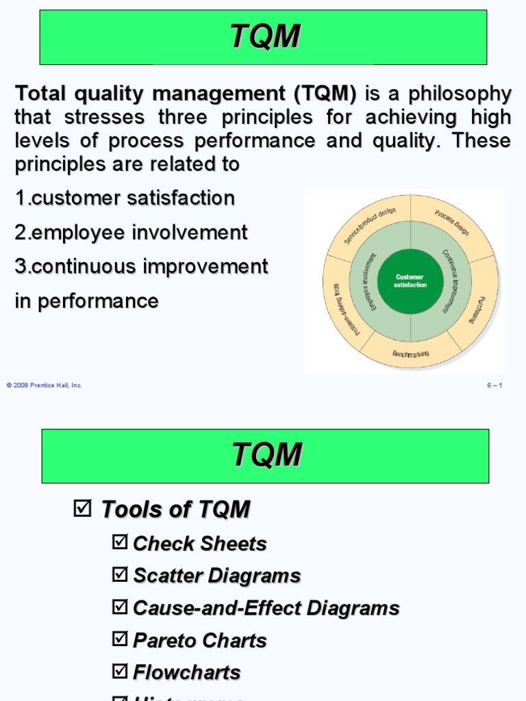 Quality Handout TQM | PDF | Statistics | Teaching Mathematics