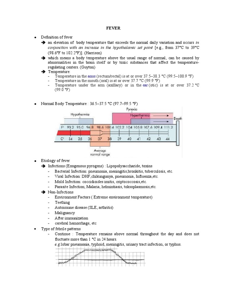Conjunction With An Increase in The Hypothalamic Set Point (E.g., From ...
