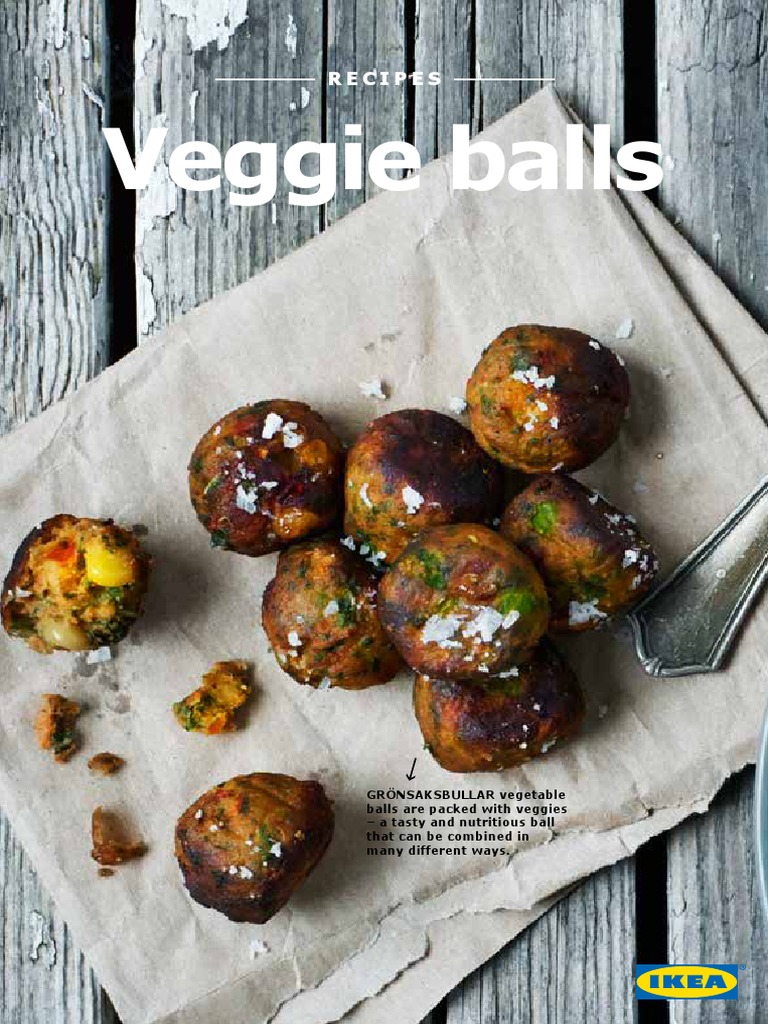 Ikea Food Booklet Veggie Balls en | PDF | Dill | Mustard (Condiment)